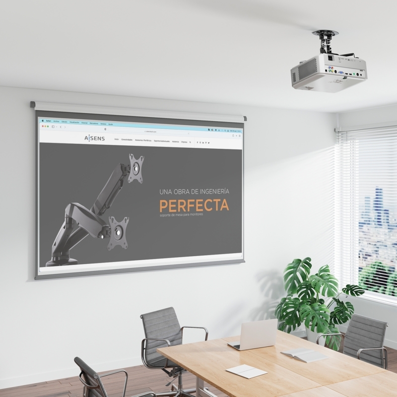 Soporte de techo para proyector giratorio y ajustable - AISENS®