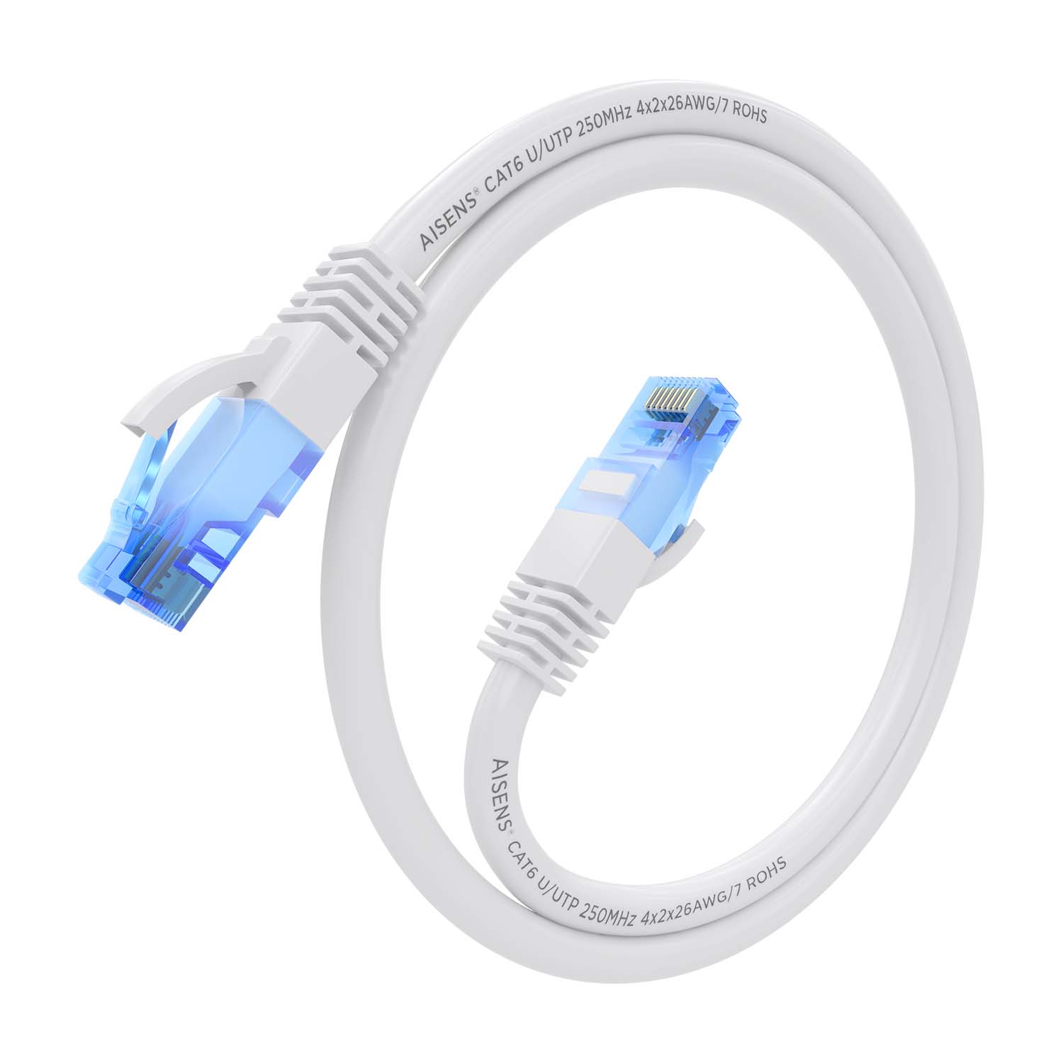 Cable de red latiguillo CAT.6 UTP AWG26 CCA 1000Mbps - AISENS®